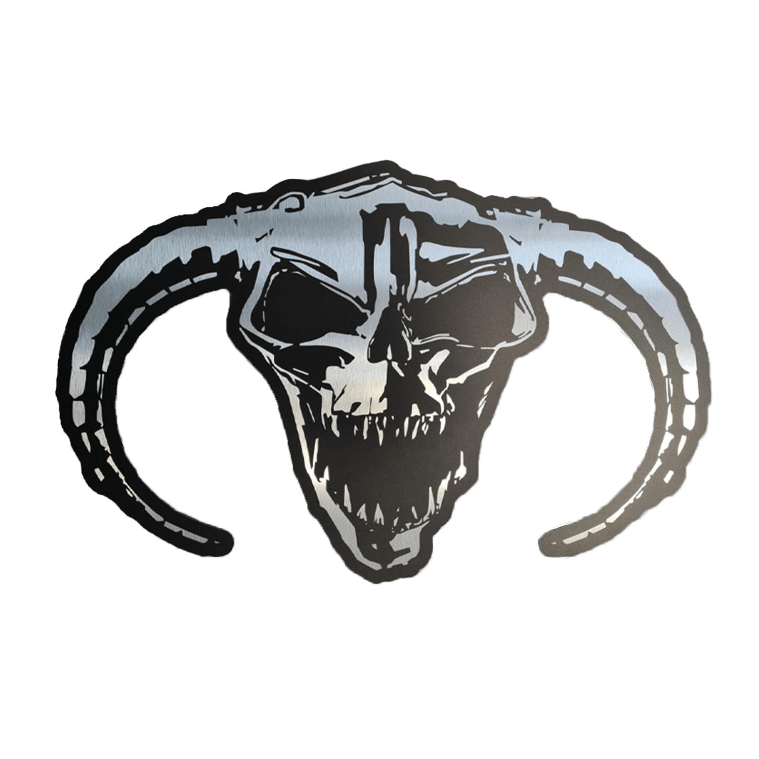 Skull cut out logo visual