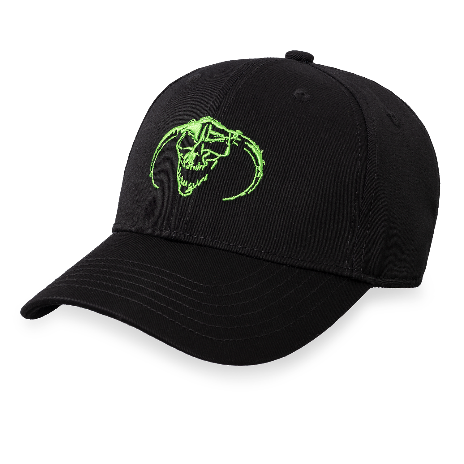 Masters of Hardcore neon green baseball cap